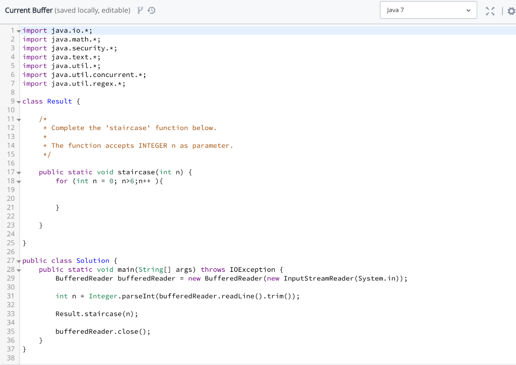 Solved Staircase detail This is a staircase of size n = 4: # | Chegg.com