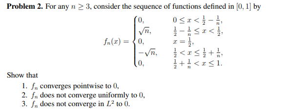 Solved 2 C= Problem 2. For any n > 3, consider the sequence | Chegg.com