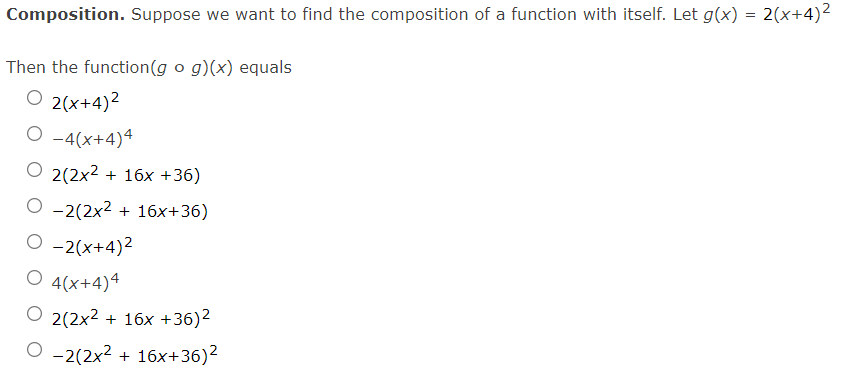 Solved Composition. Suppose we want to find the composition | Chegg.com