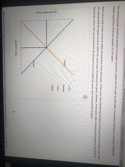 Solved alities Definition and examples An externality arises | Chegg.com