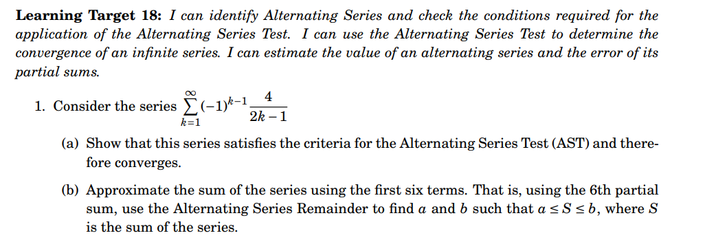 Solved Learning Target 16: I can check the conditions | Chegg.com