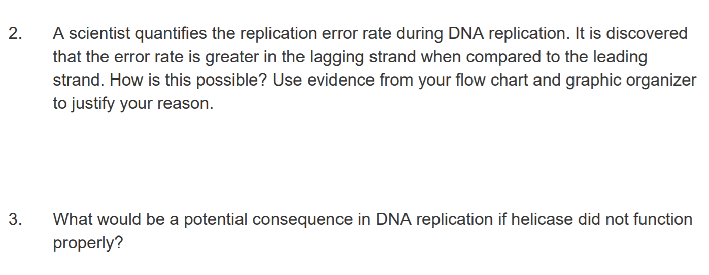 Solved 2. A scientist quantifies the replication error rate | Chegg.com