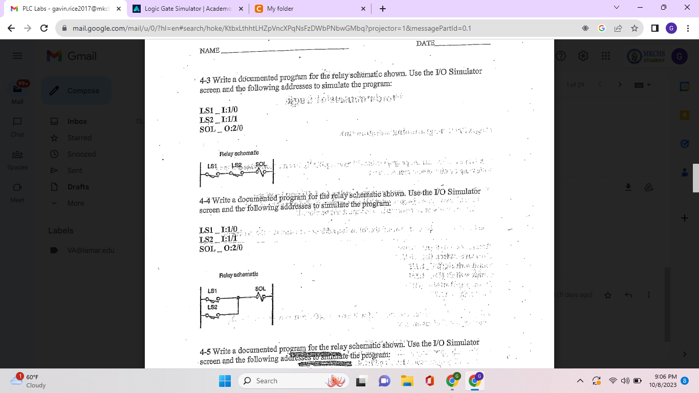 4-3 Write a dócumented program for the relay | Chegg.com