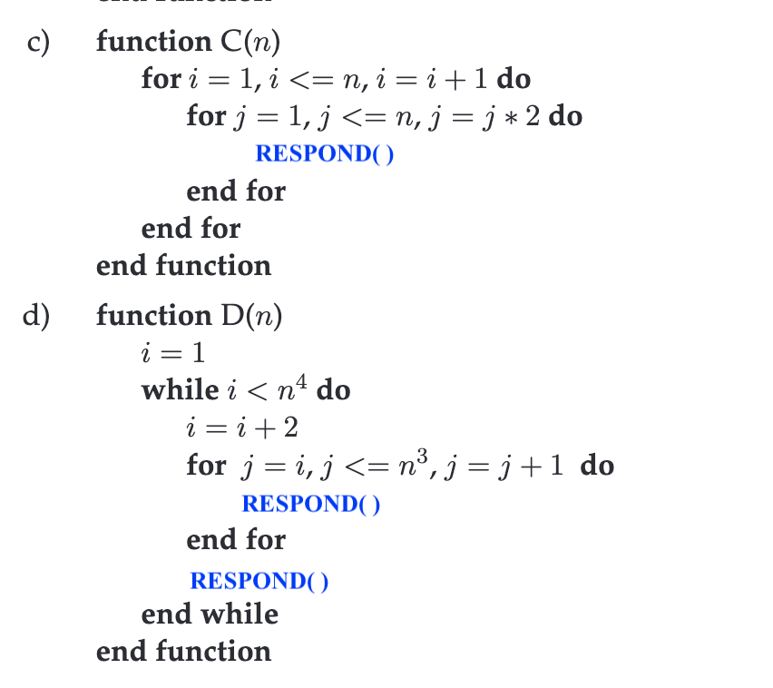 Solved How many times is the function RESPOND called in the | Chegg.com