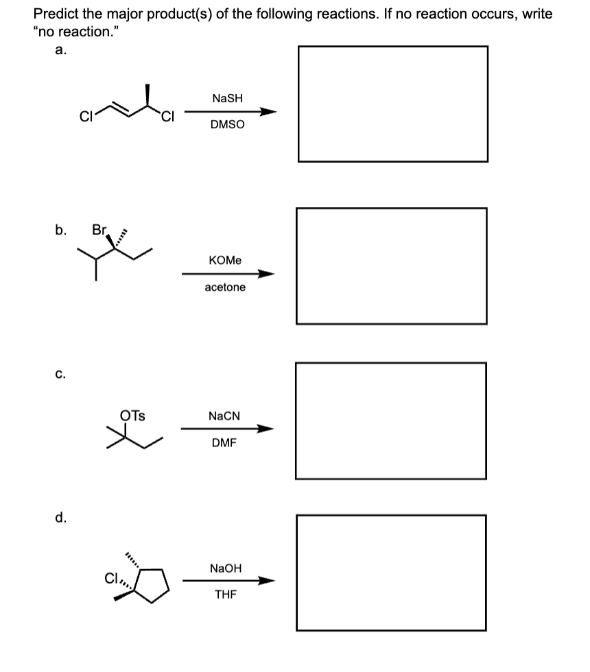 [Solved]: Predict the major product(s) of the following re
