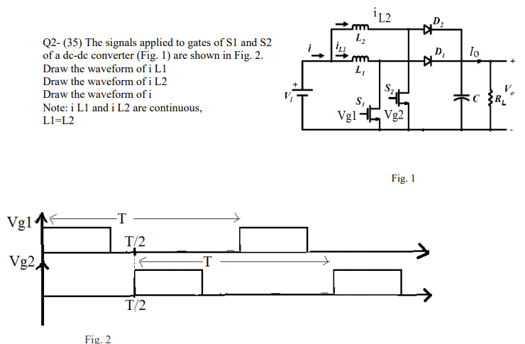 Solved L2 D L lo D * L Q2-(35) The signals applied to gates | Chegg.com