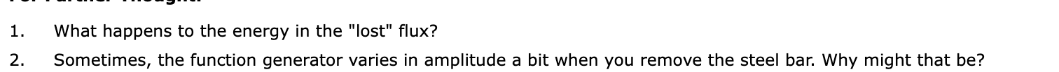 Solved 1. What happens to the energy in the "lost" flux? | Chegg.com