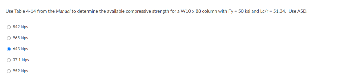 Solved Use Table 4-14 from the Manual to determine the | Chegg.com