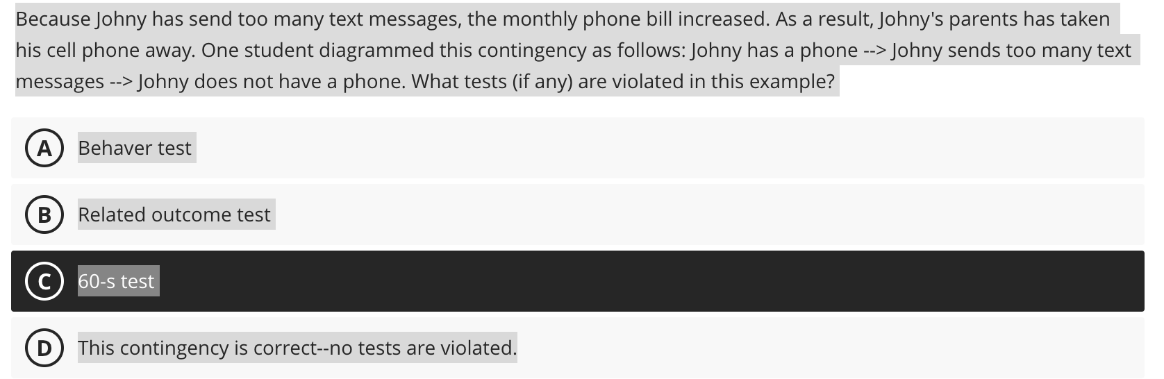 Solved Because Johny has send too many text messages, the | Chegg.com