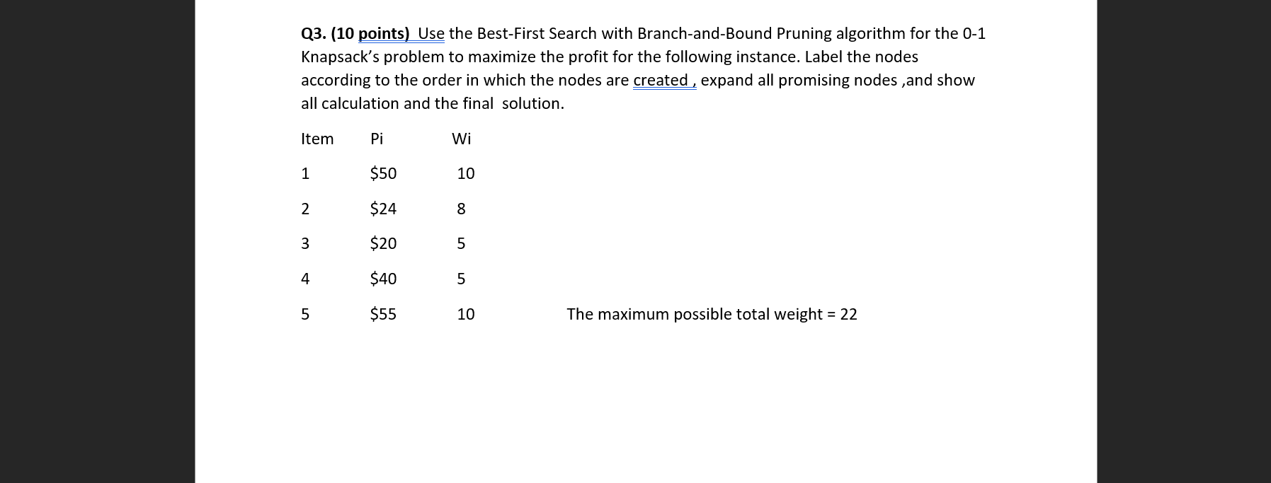 Q3. (10 points) Use the Best-First Search with | Chegg.com