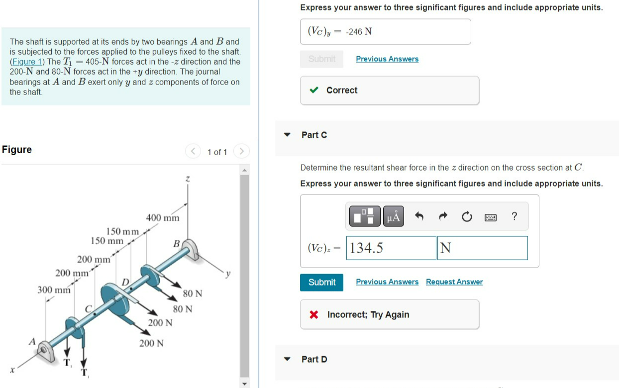 Solved Determine the resultant bending moment in | Chegg.com
