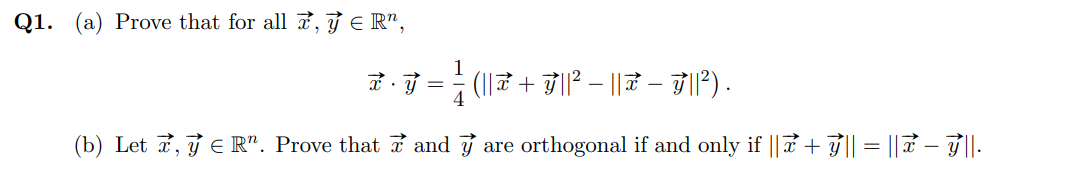 Solved Q1. (a) ﻿Prove that for all | Chegg.com