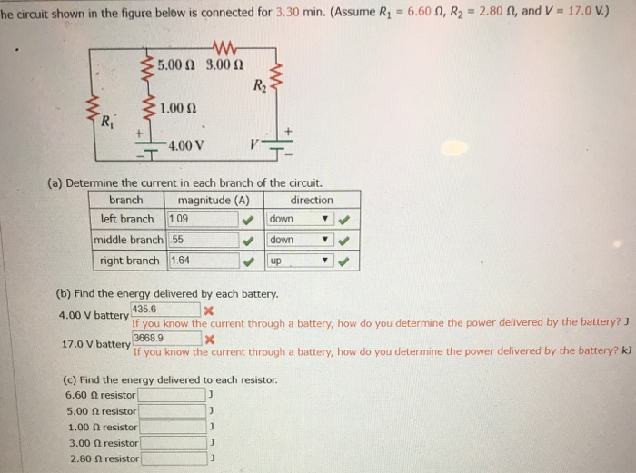 Solved he circuit shown in the figure below is connected for | Chegg.com