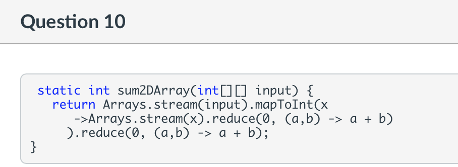 Solved Rewrite the following Java methods in three | Chegg.com