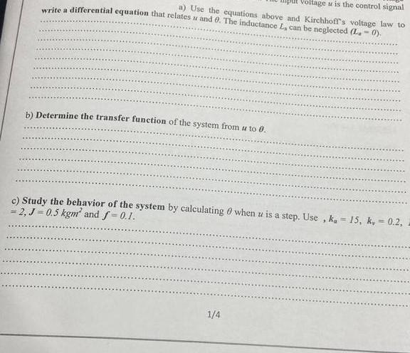 Solved QUESTION 2 [25 Marks] Figure 2: DC motor control | Chegg.com