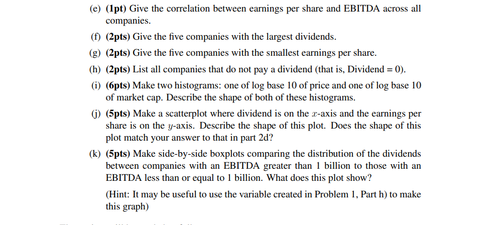 Solved Stat 351 Project 1: Cleaning and Inspecting Data | Chegg.com
