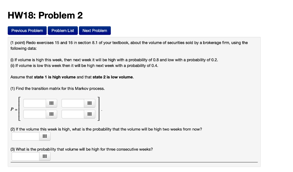 Solved HW18: Problem 2 Previous Problem Problem List Next | Chegg.com