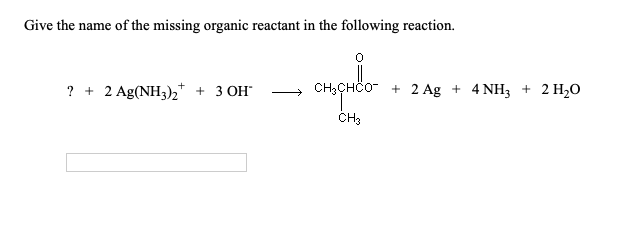 Solved Complete the following reaction by writing the name | Chegg.com