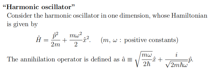 Solved "Harmonic oscillator” Consider the harmonic | Chegg.com