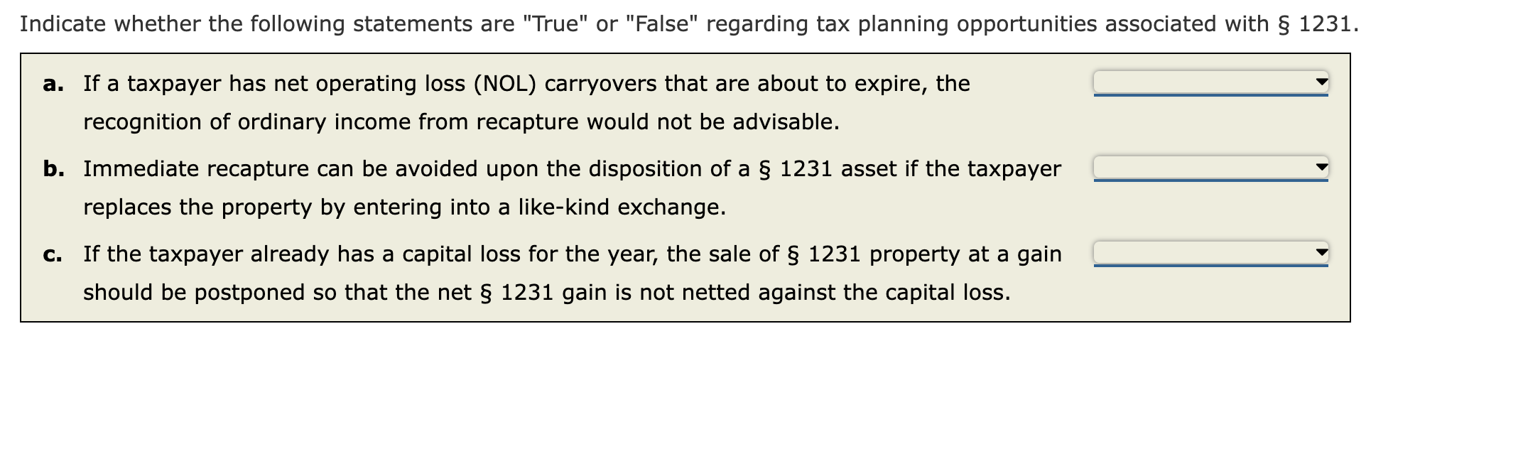 Solved Indicate whether the following statements are "True" | Chegg.com