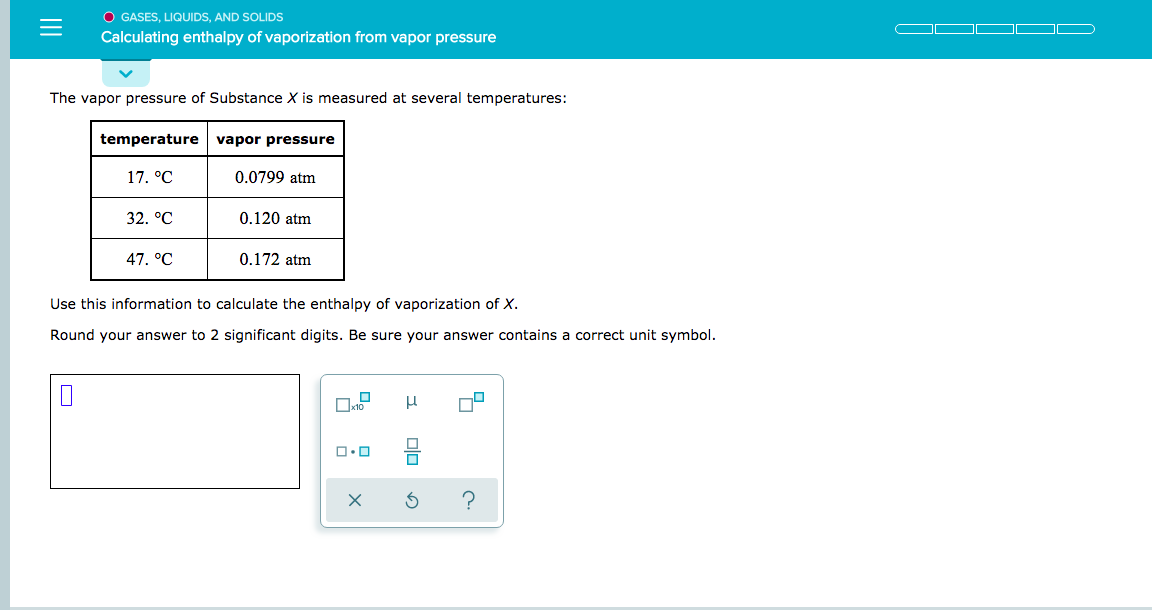Solved O GASES, LIQUIDS, AND SOLIDS Calculating enthalpy of | Chegg.com