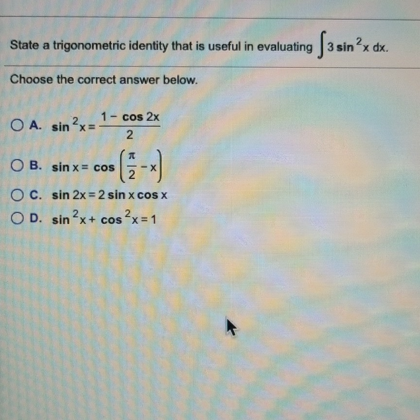 Solved State a trigonometric identity that is useful in | Chegg.com