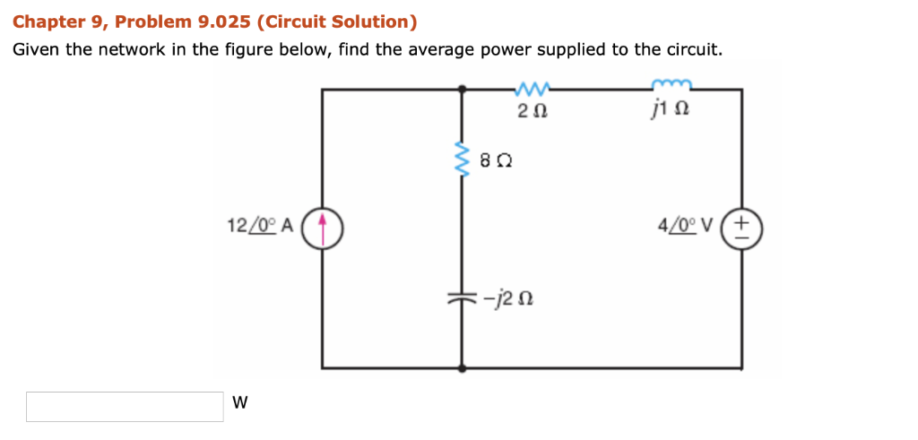 Solved Chapter 9, Problem 9.025 (Circuit Solution) Given the | Chegg.com