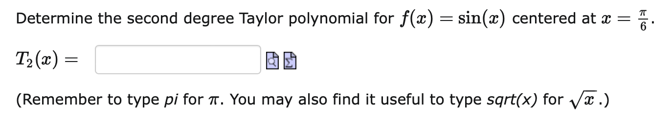 Solved Determine the second degree Taylor polynomial for | Chegg.com