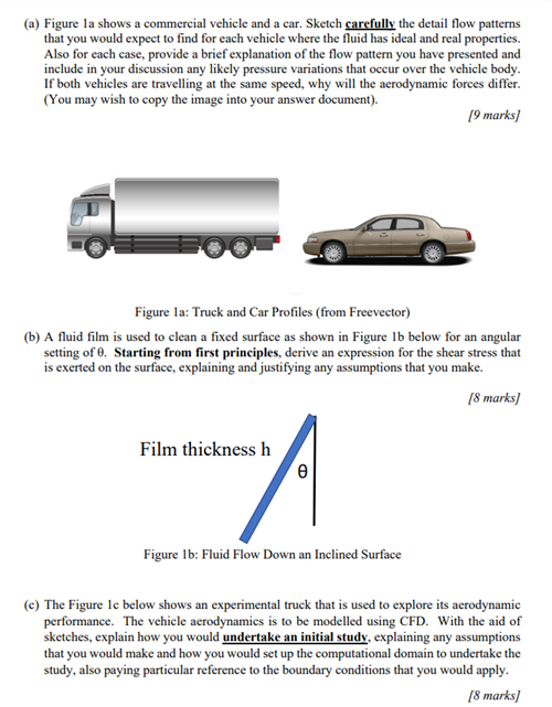 Solved (a) Figure la shows a commercial vehicle and a car. | Chegg.com