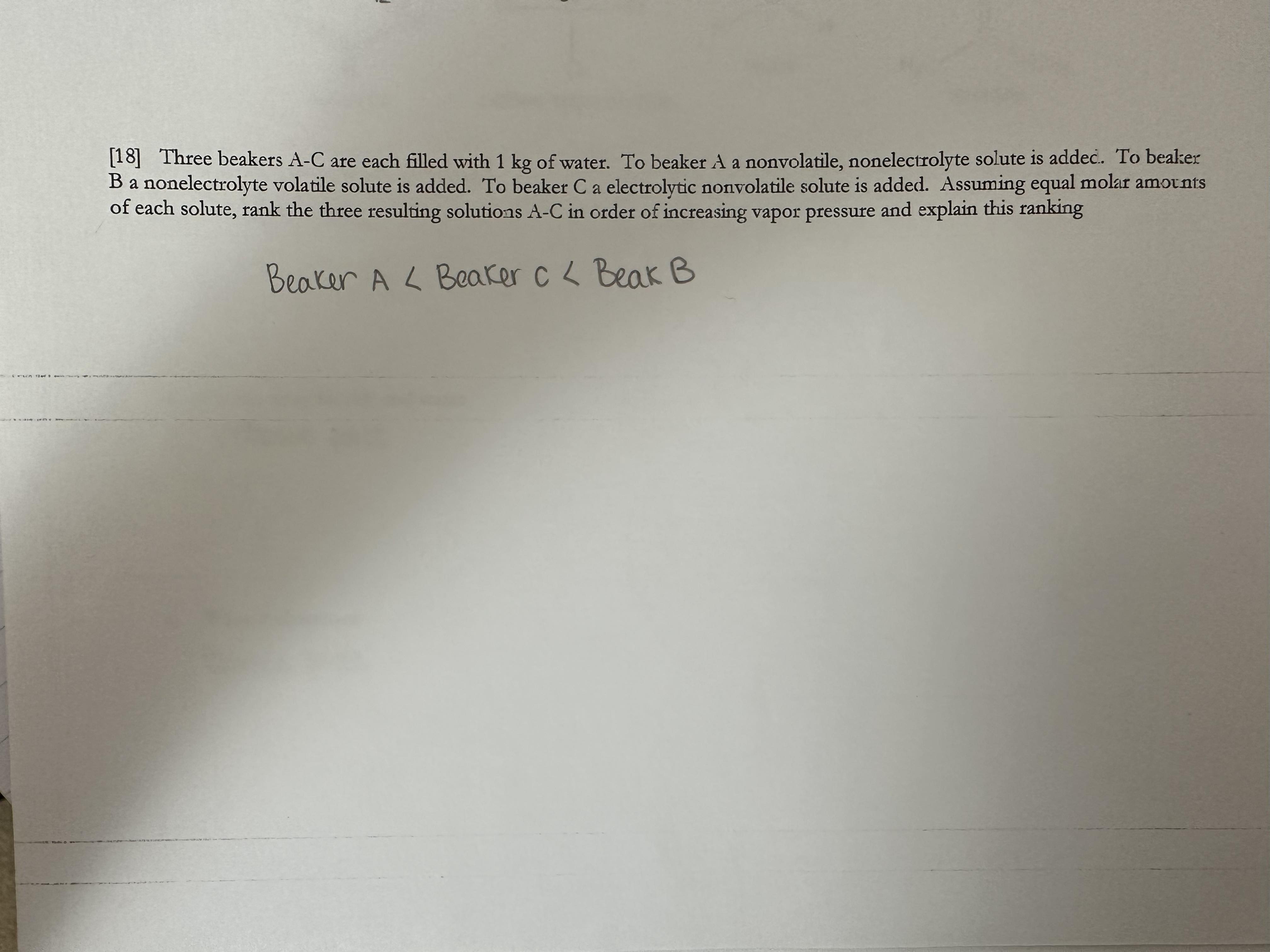 Solved Vitamin C[18] Three beakers A-C are each filled with | Chegg.com
