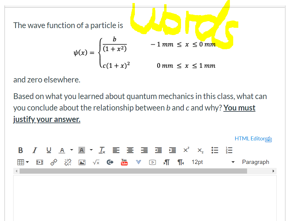 Solved The wave function of a particle is b (1 + x2) - 1 mm | Chegg.com