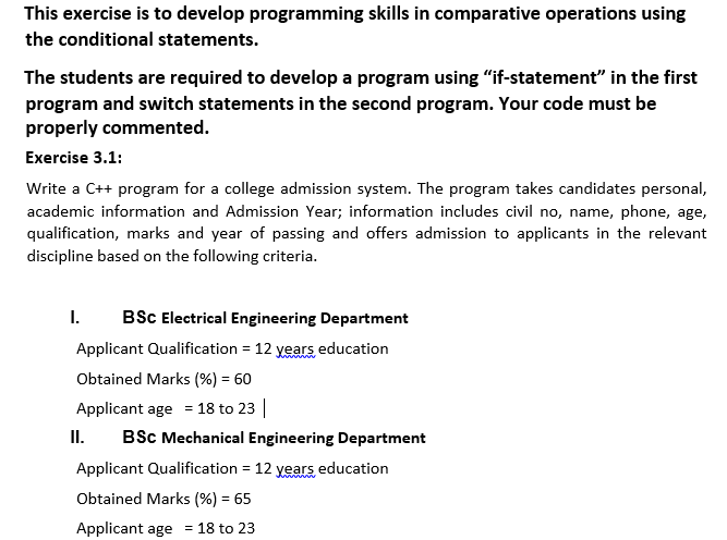 Solved This exercise is to develop programming skills in | Chegg.com
