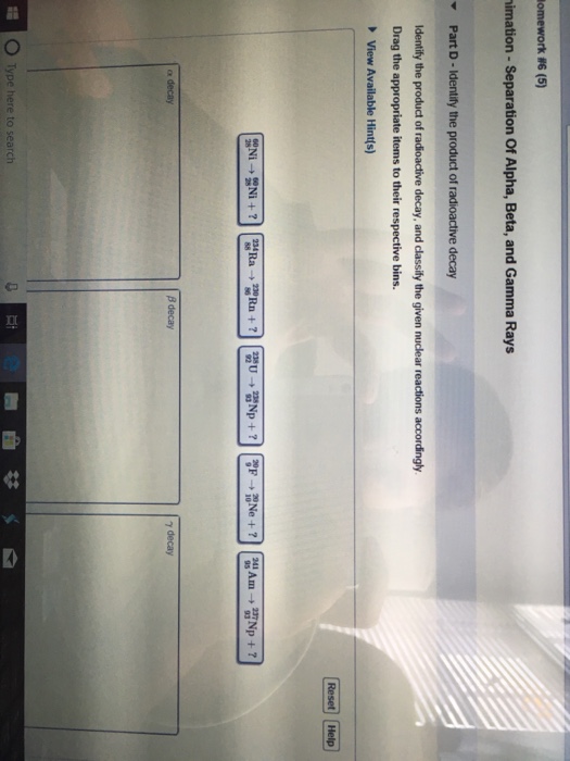 Solved imation-Separation Of Alpha, Beta, and Gamma Rays | Chegg.com