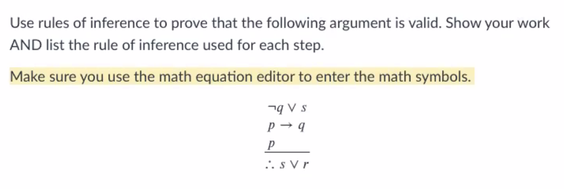 Solved Use rules of inference to prove that the following | Chegg.com