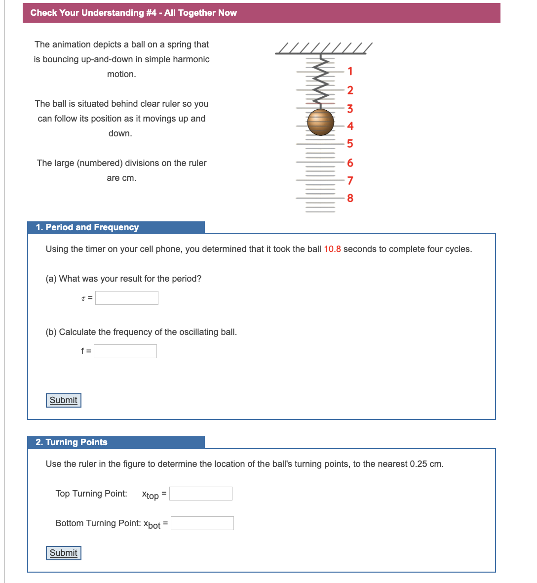 Solved Check Your Understanding \#4 - All Together Now The | Chegg.com