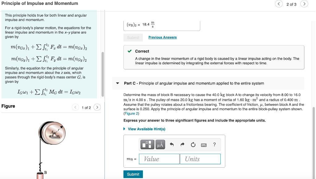 Solved Principle of Impulse and Momentum 2 of 3 This | Chegg.com