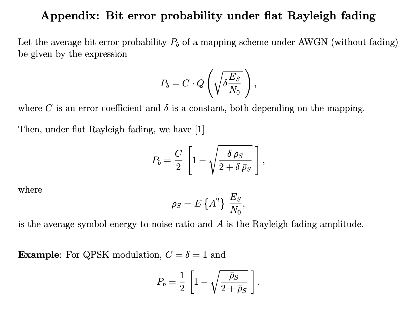 Solved Problem 2 (40 points) Performance under Rayleigh | Chegg.com