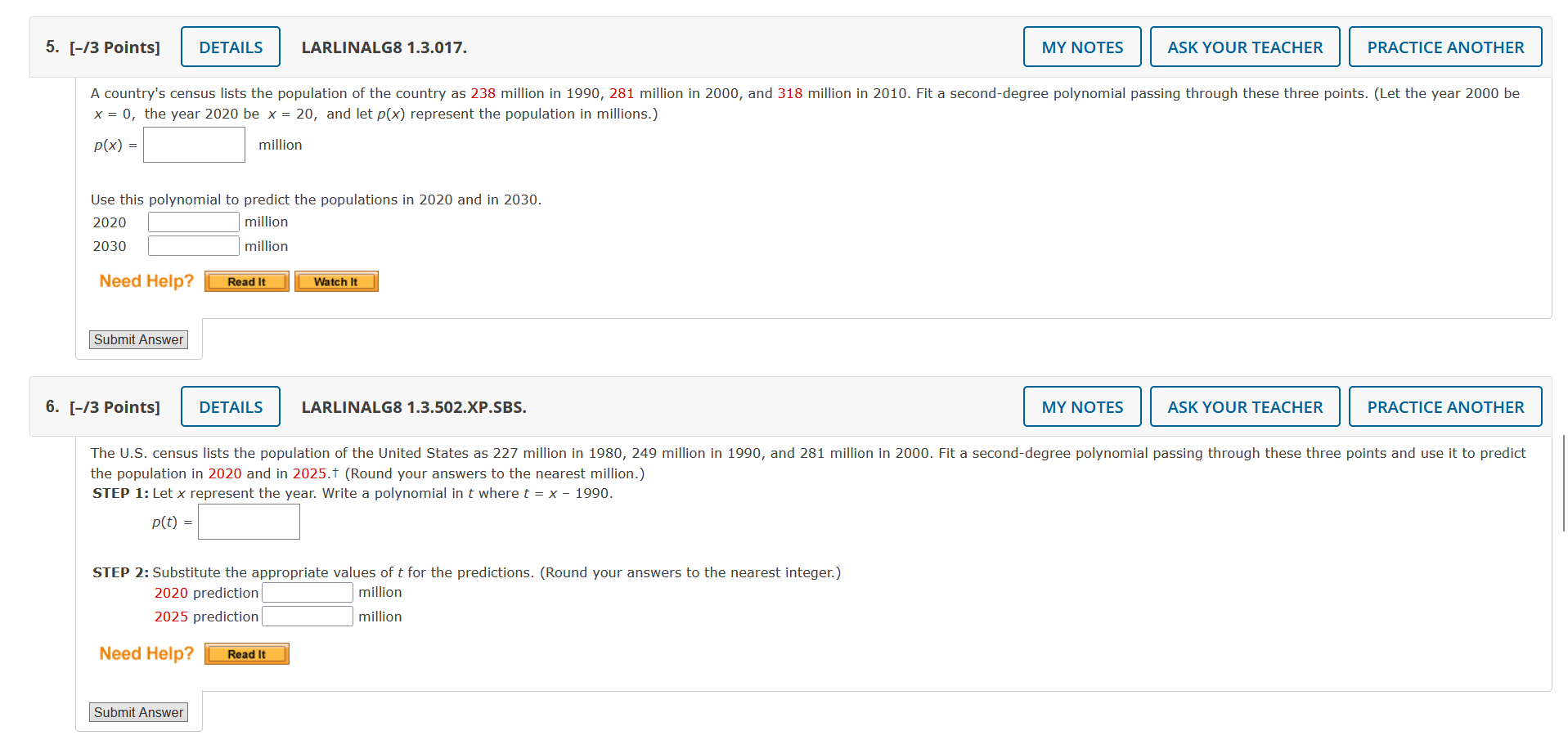 Solved x=0, the year 2020 be x=20, and let p(x) represent | Chegg.com