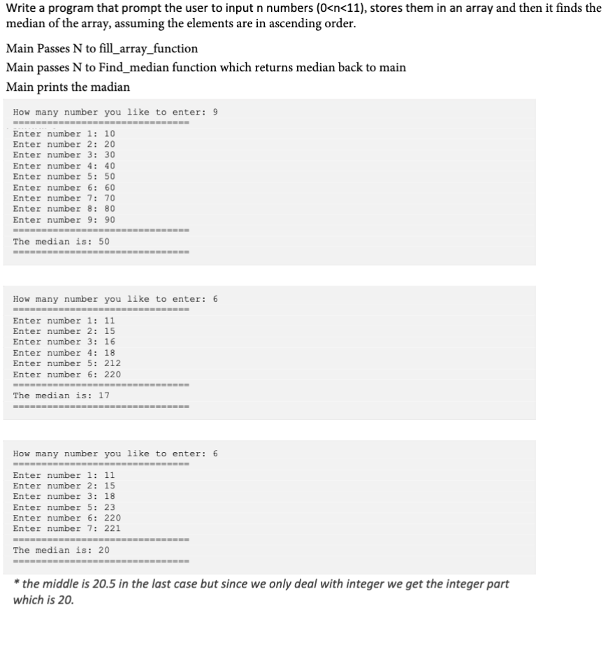 Solved Write a program that prompt the user to input n | Chegg.com
