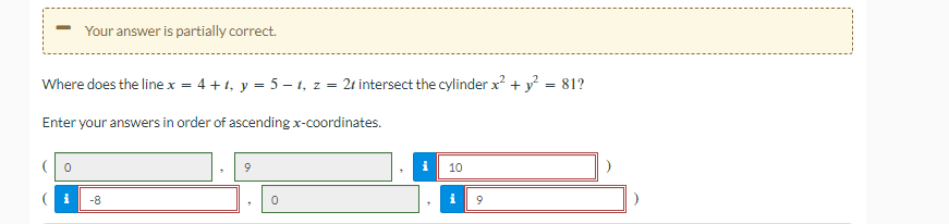 Solved Where Does The Line X 4 T Y 5−t Z 2t Intersect The