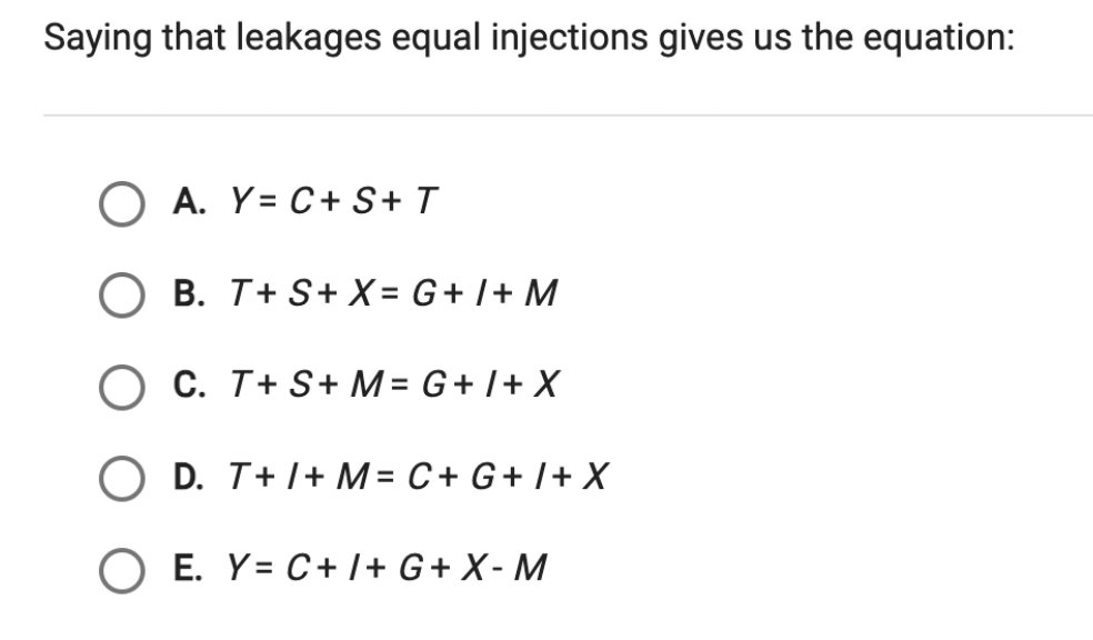 Solved Saying that leakages equal injections gives us the | Chegg.com