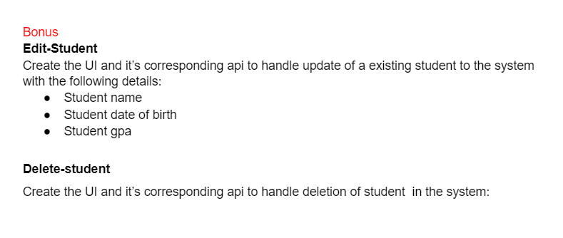 Create an a web application for school management | Chegg.com