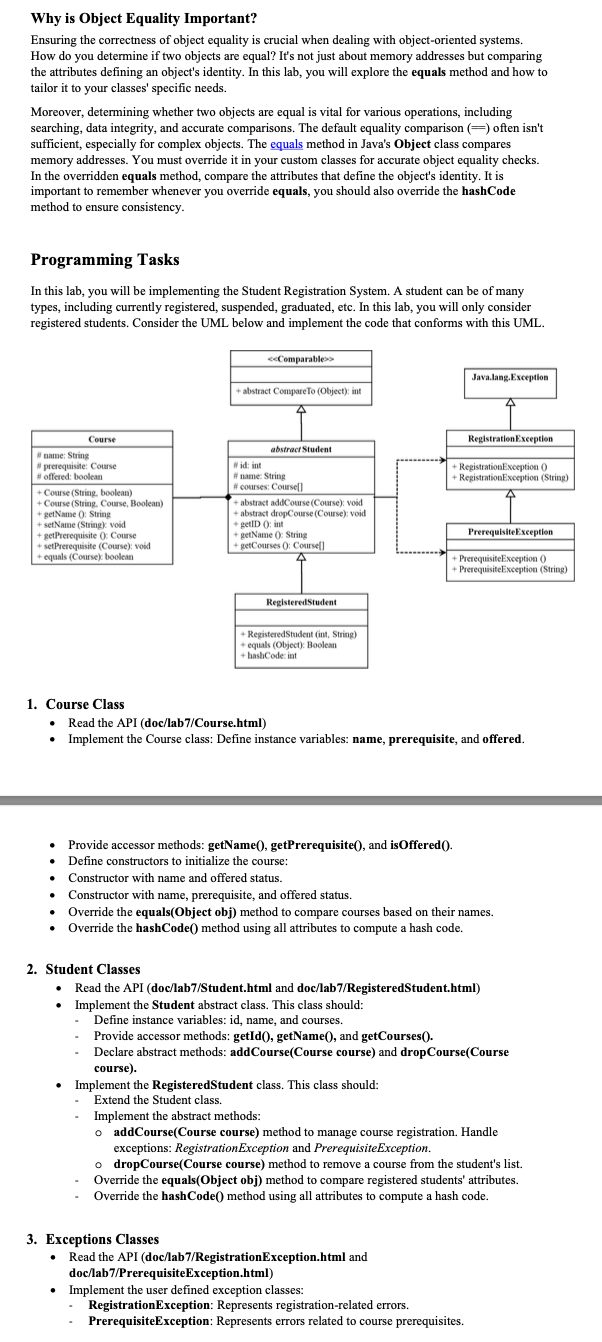 Solved Please only use compareTo in compareTo method and | Chegg.com