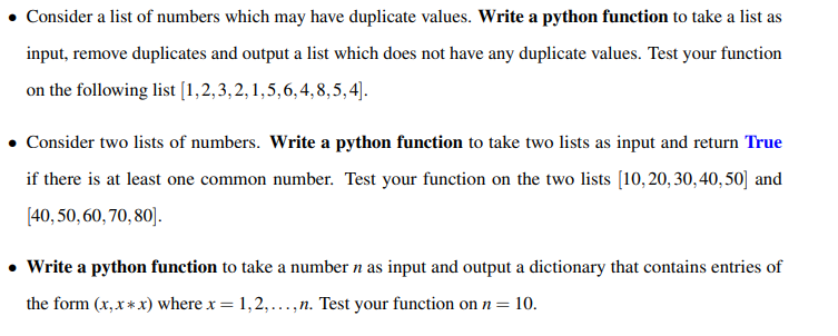 Solved Consider A List Of Numbers Which May Have Duplicate 
