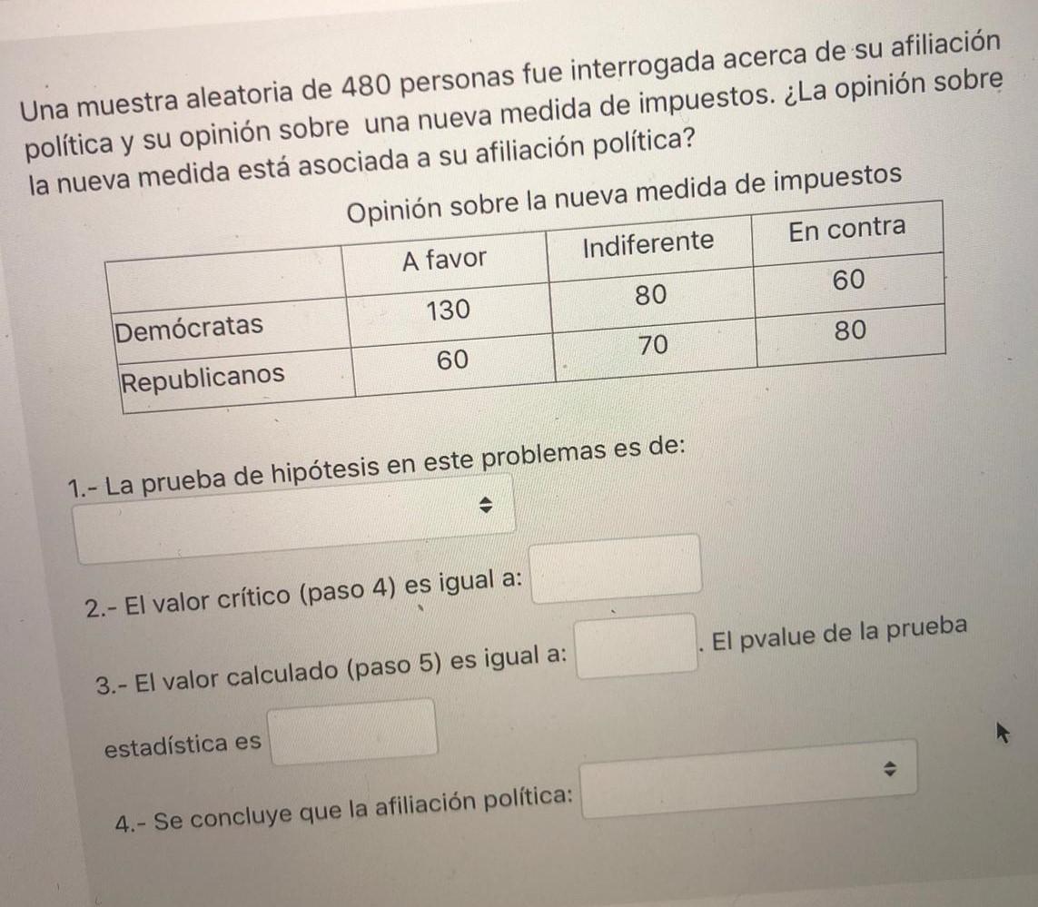 Solved A sample of 480 people were questioned about their | Chegg.com