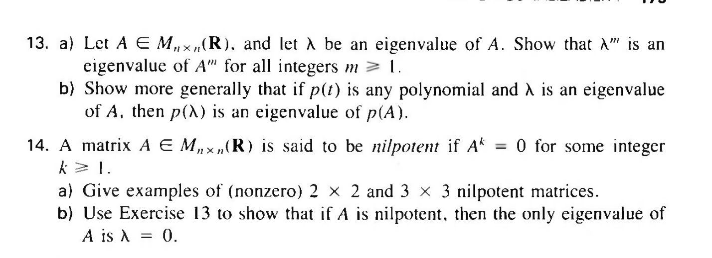 This is a question of linear algebra | Chegg.com