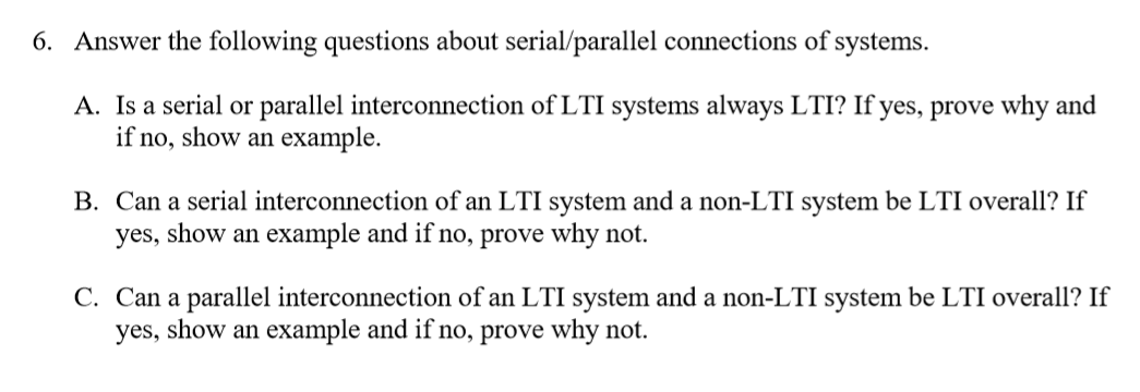 Solved 6. Answer the following questions about | Chegg.com