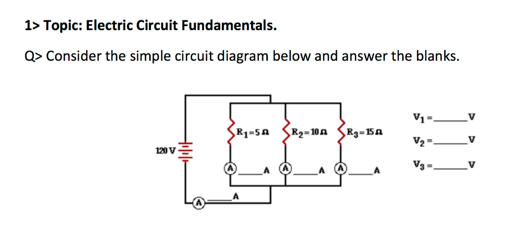 Solved 1> Topic: Electric Circuit Fundamentals. > Consider | Chegg.com