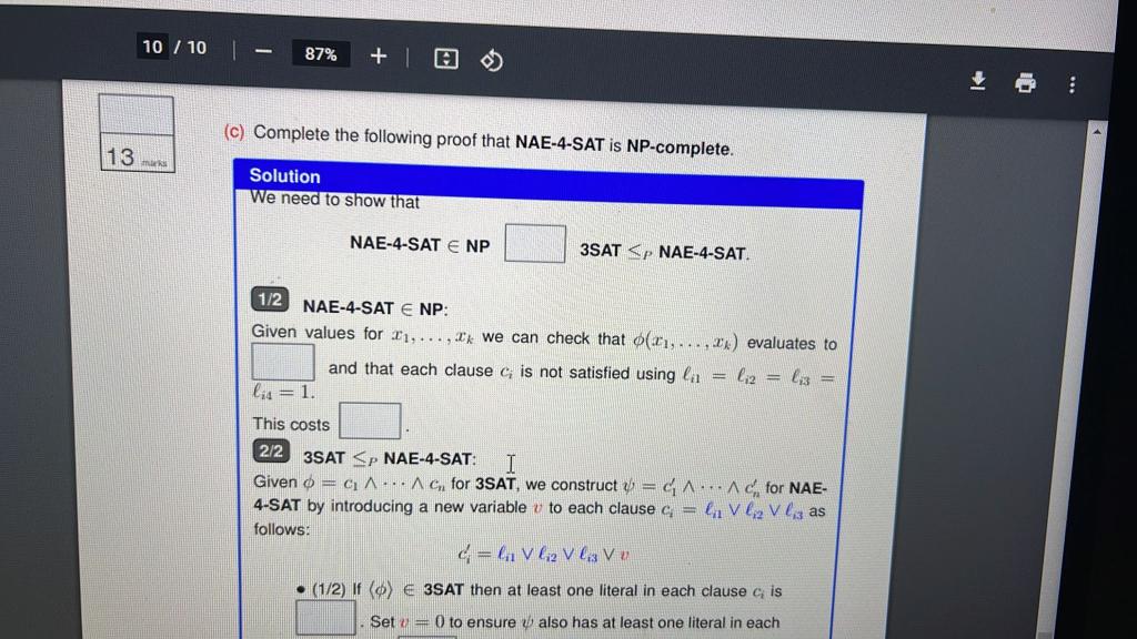 Solved Input: A Boolean expression ϕ=c1∧⋯∧cn for some n≥1, | Chegg.com
