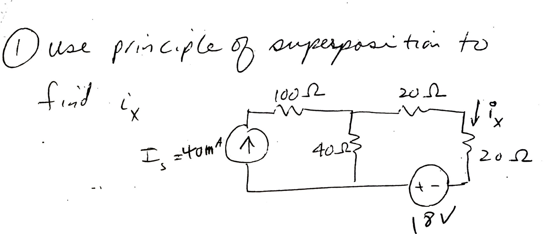 Solved 1) use principle of supesposition to | Chegg.com